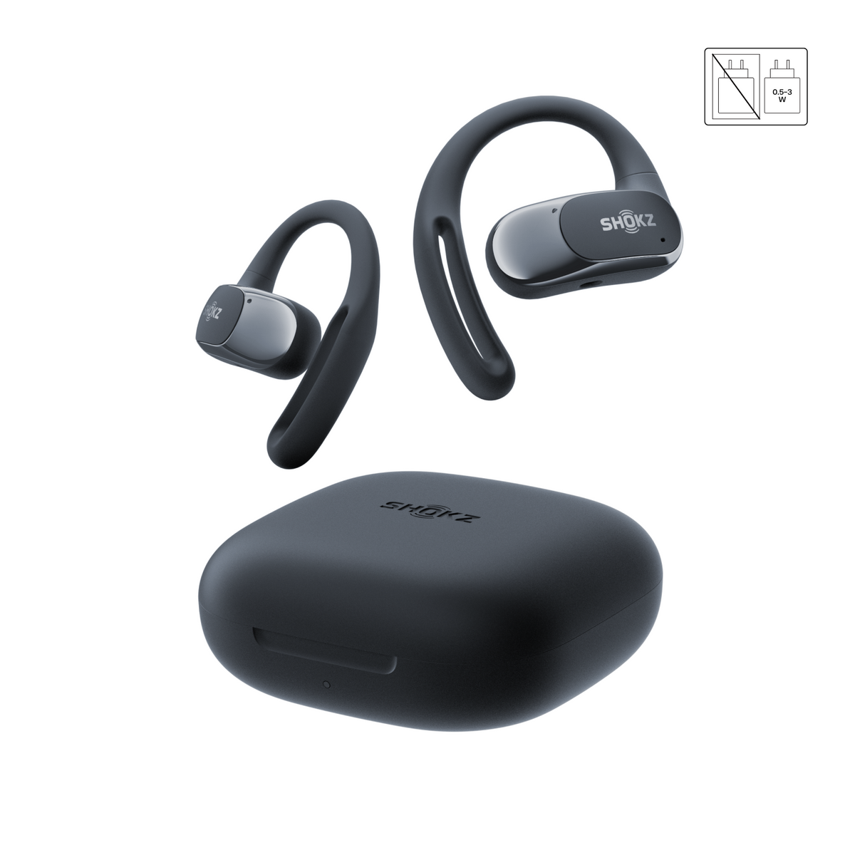 Shokz OpenFit Air, Black | Marathon Sport